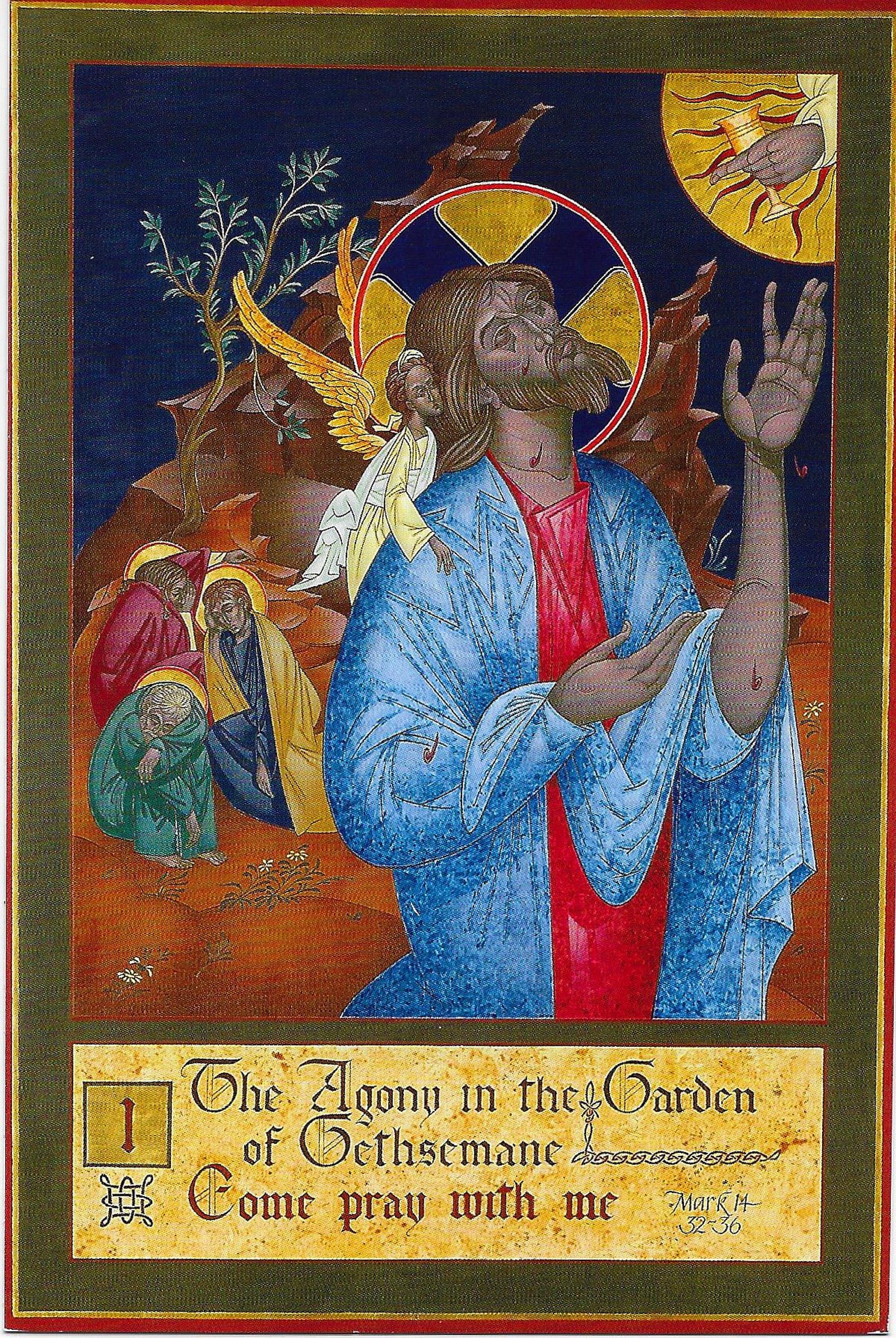 Byzantine Scriptural Stations of the Cross Cards Set 4" X 6" - Etsy