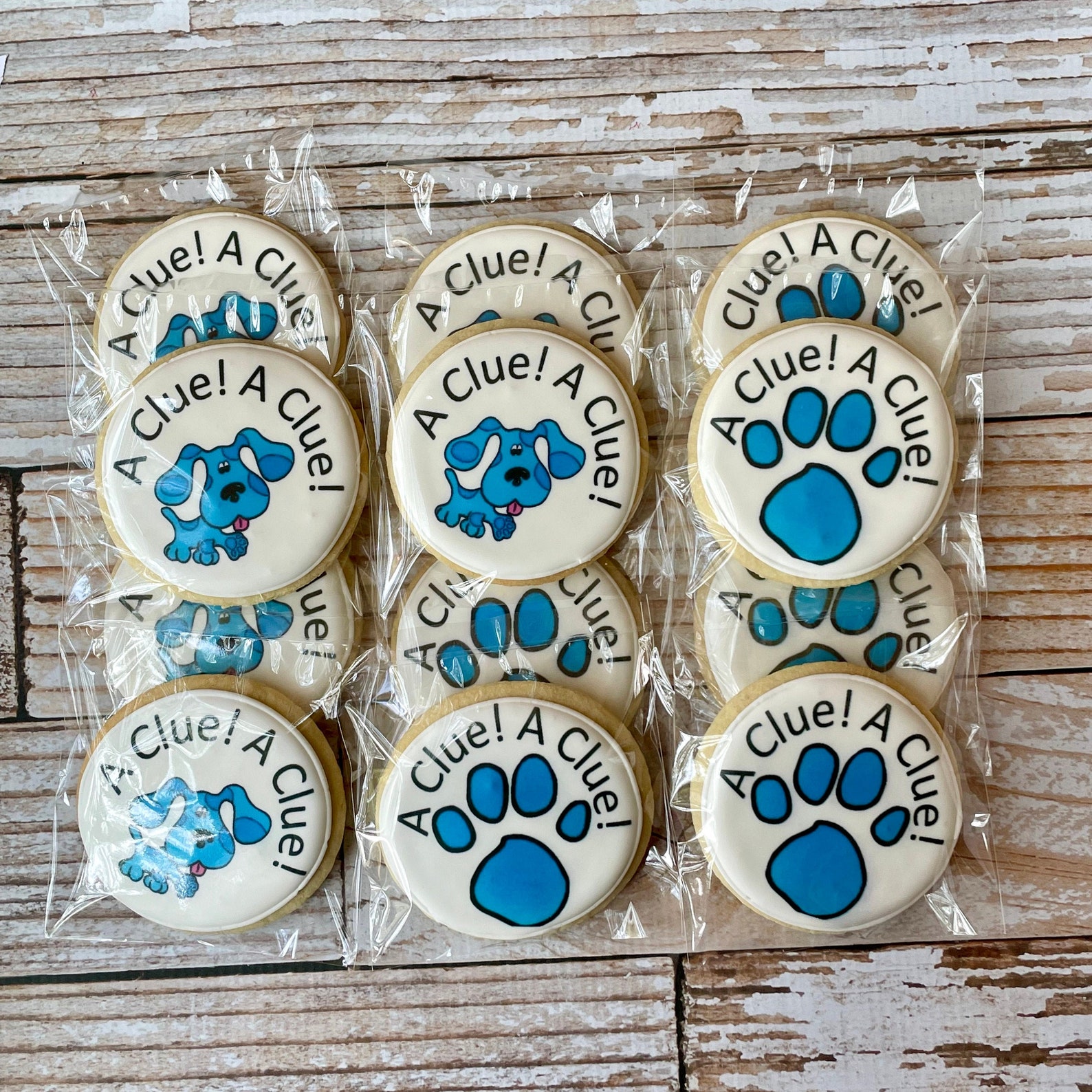 Blue's Clues Themed Birthday Event Sugar Cookies Care | Etsy