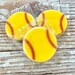 1 Dozen Softball Themed Party Cookies Decorated Cookies House Warming ...