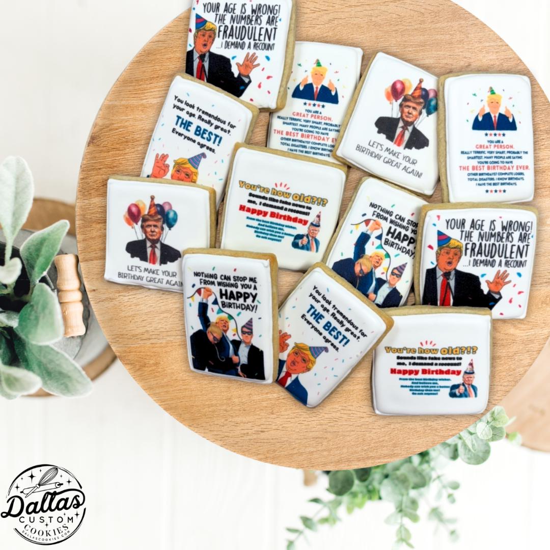 Donald Trump Birthday Set of Cookies MAGA Republican Decorated ...