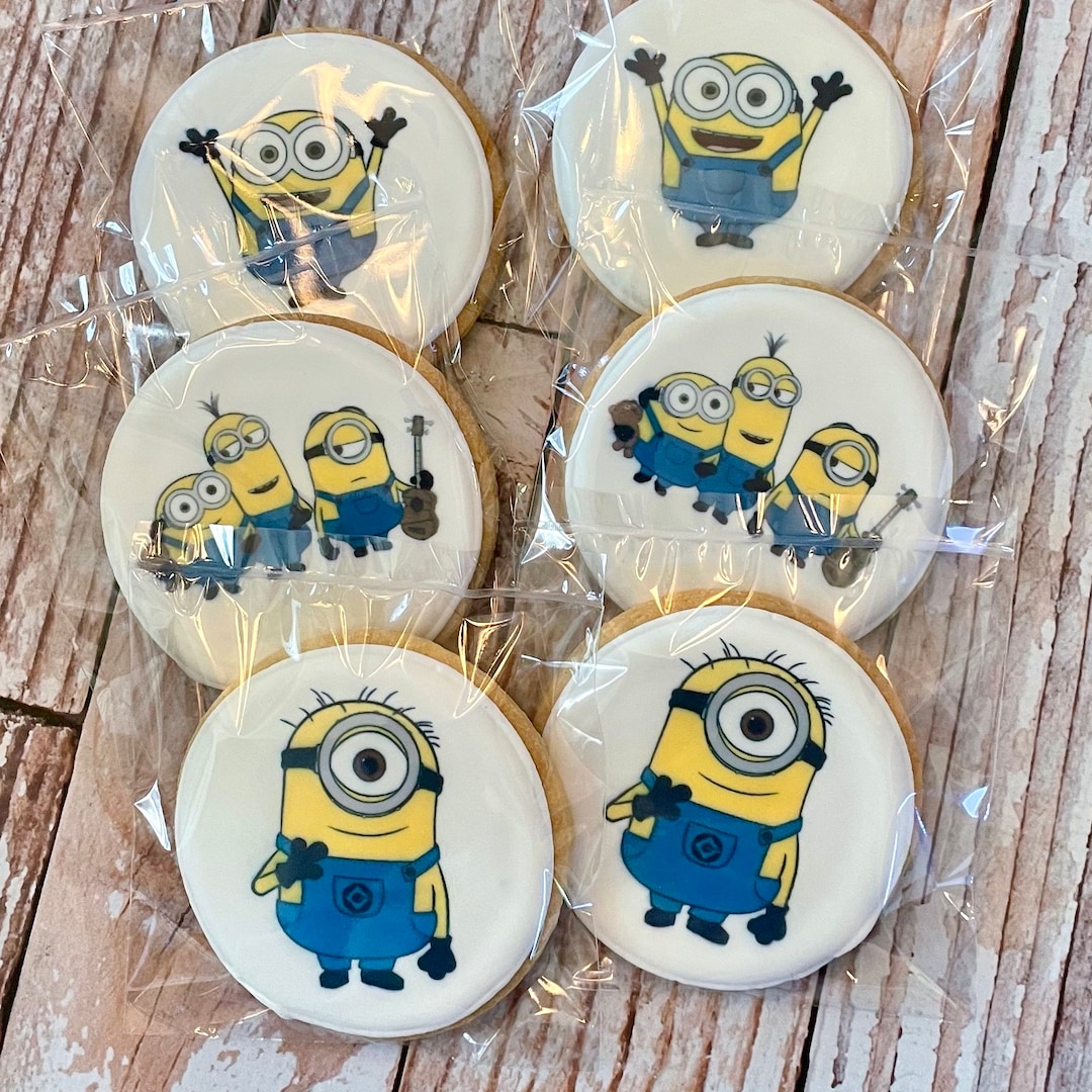 Minion Themed Birthday Event Sugar Cookies Care Package Birthday ...