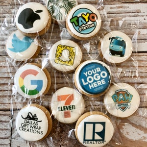 MINI Business Logo Cookie And/or Cupcake Topper Cookie Corporate ...
