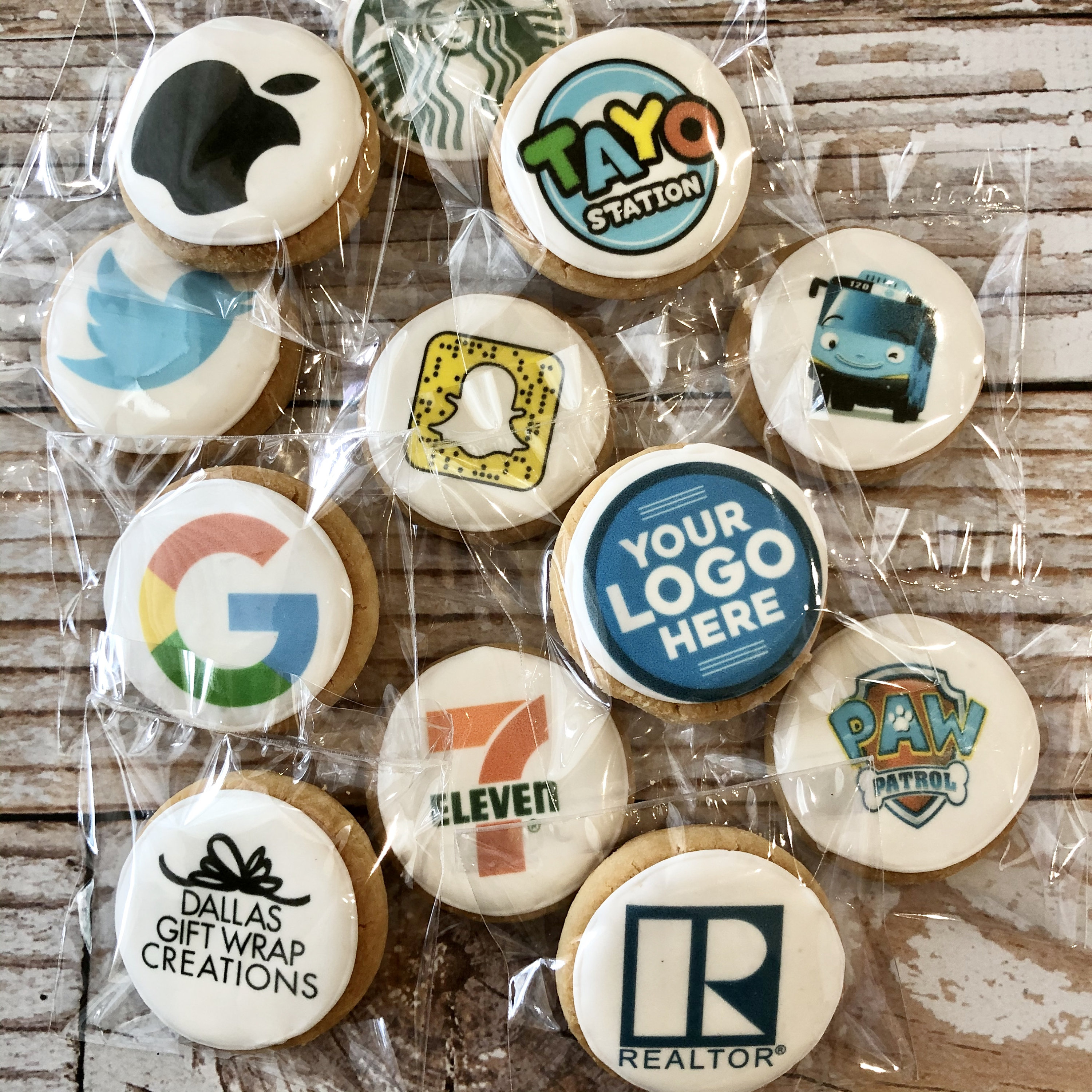 MINI Business Logo Cookie And/or Cupcake Topper Cookie - Etsy