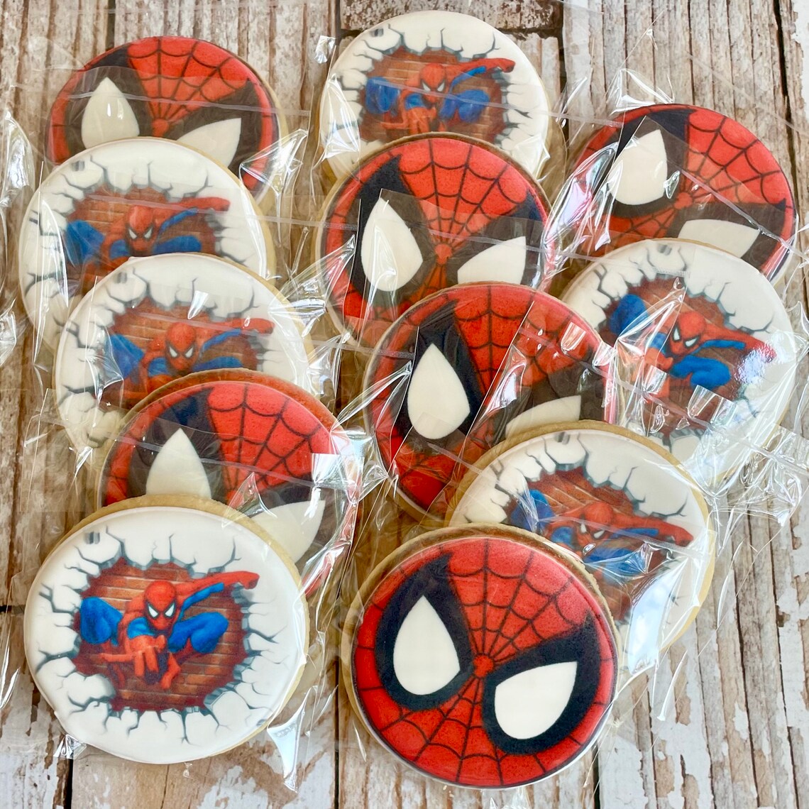 Spiderman Decorated Cookies Birthday Cookies Spiderman Cookie - Etsy