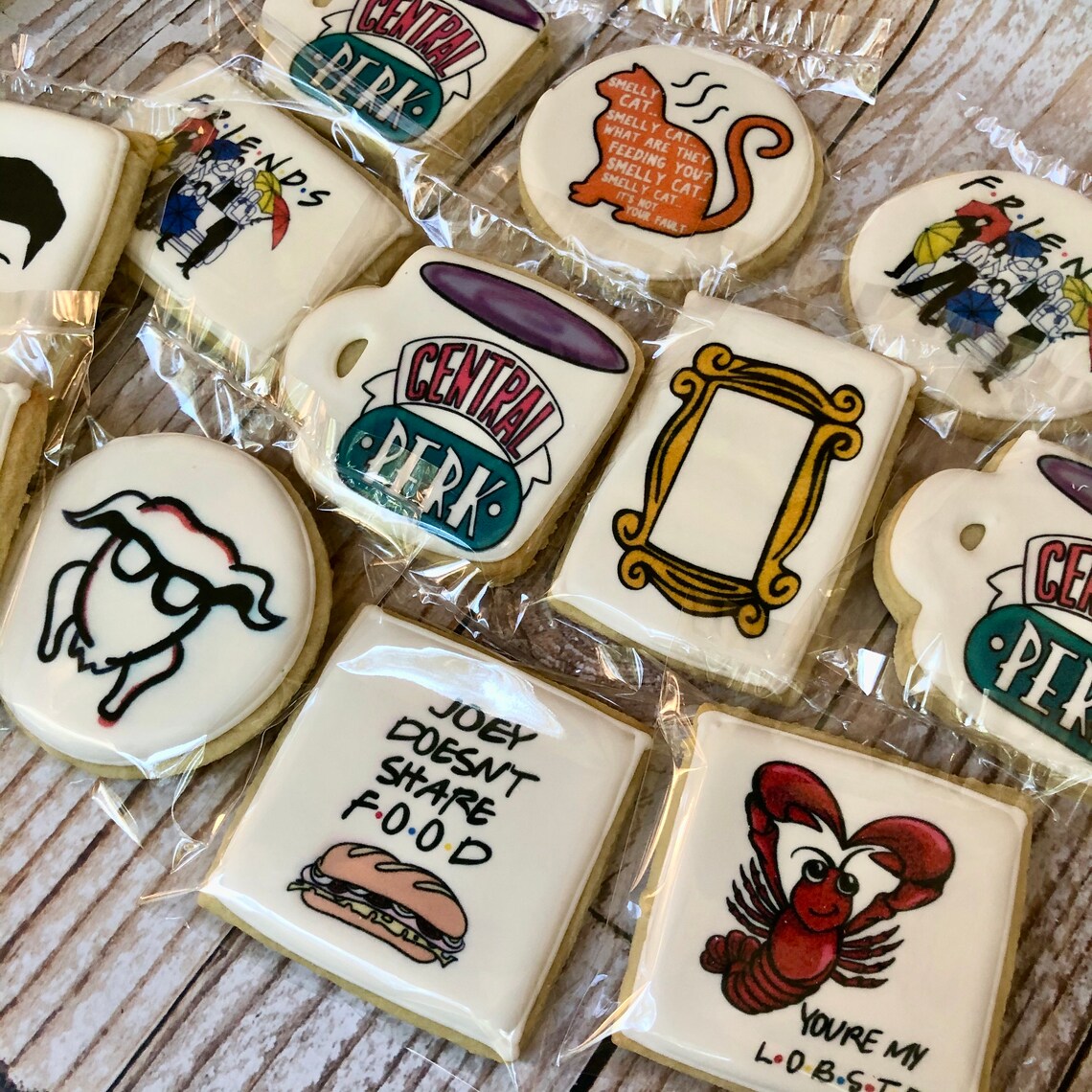 1 Dozen Friends TV Show Themed Decorated Sugar Cookies Friends | Etsy