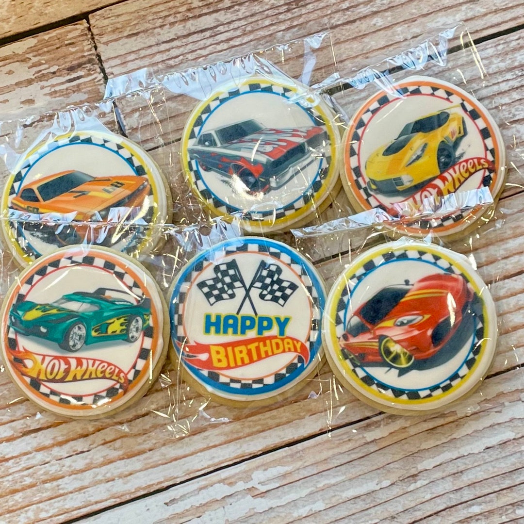 1 Dozen Racecar Racing Race Car Birthday Themed Decorated Sugar Cookie ...