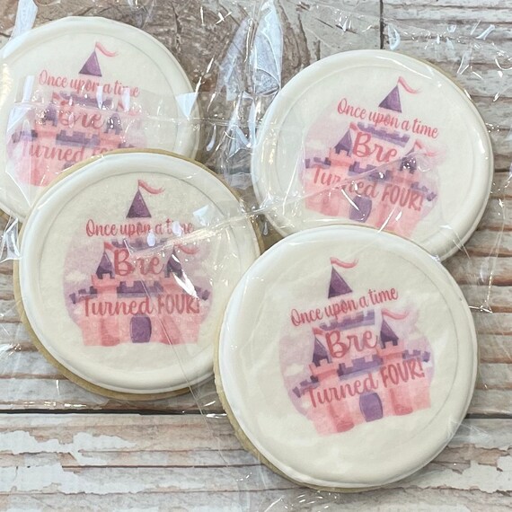 Princess Themed Custom Birthday Cookies Once Upon a Time - Etsy