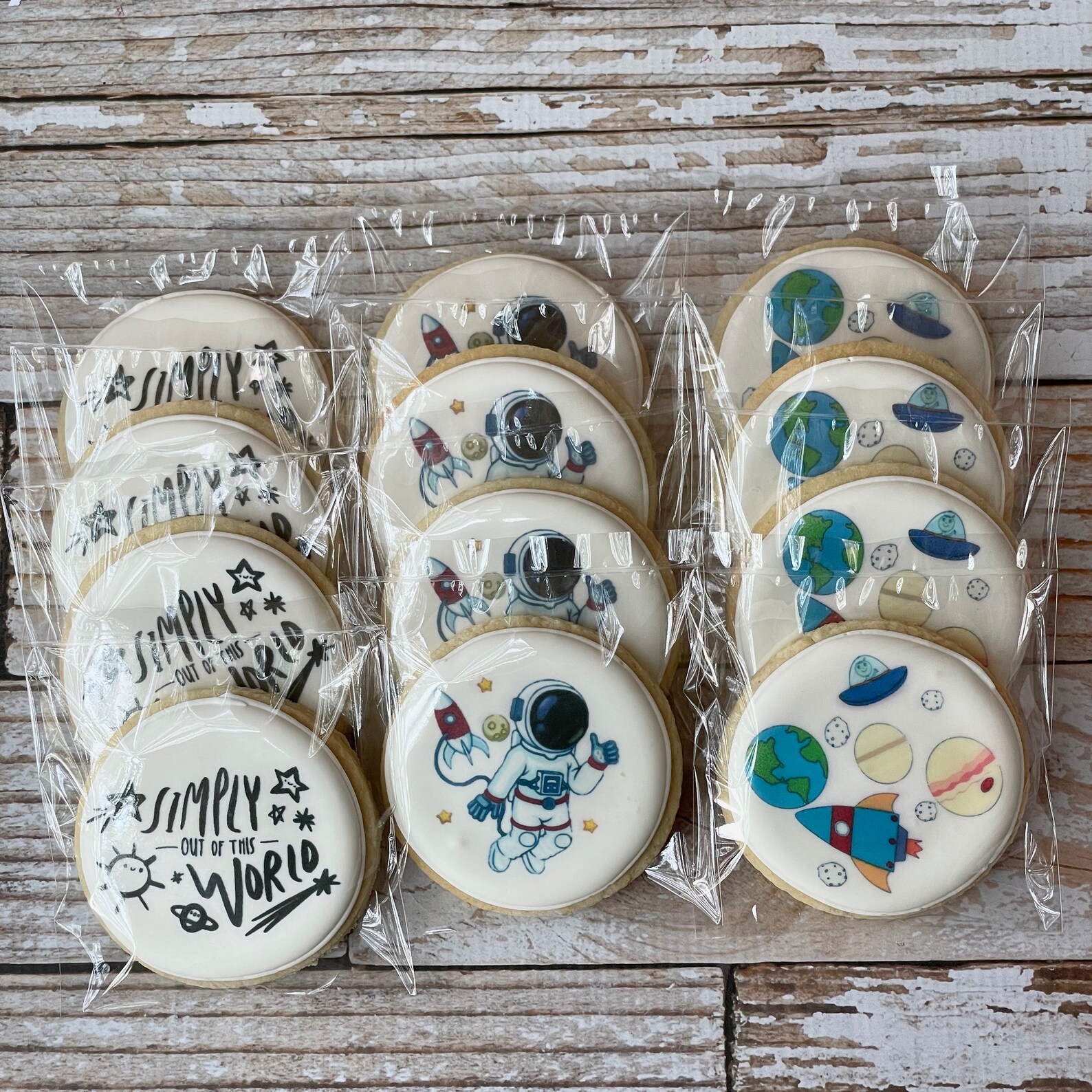 Astronaut Space Themed Rocket Cookies Themed Birthday Event Sugar ...