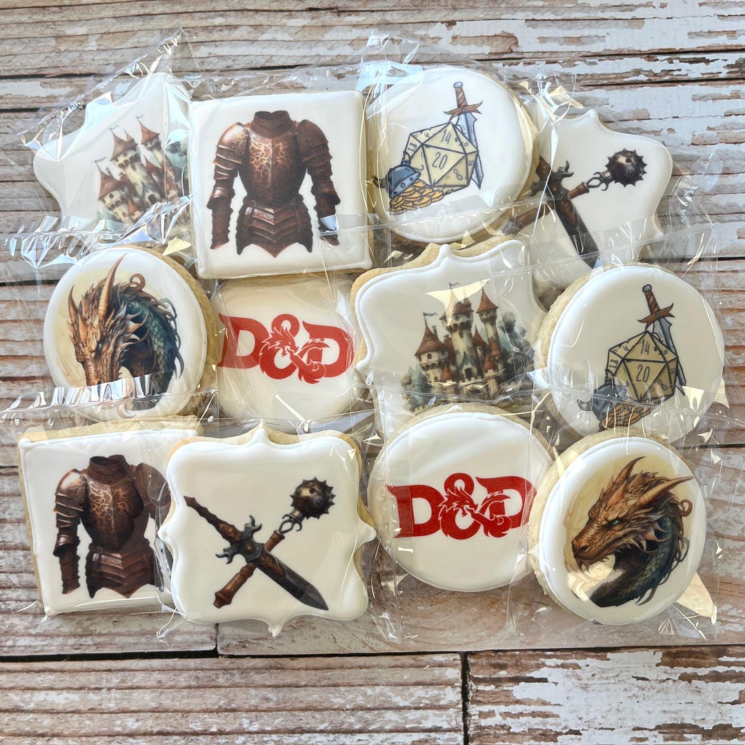 12 Count Cookie Set Tabletop Role-playing Game Medieval Fantasy ...