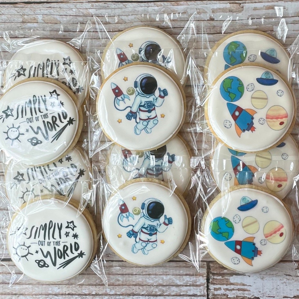 Astronaut Space Themed Rocket Cookies Themed Birthday Event Sugar ...