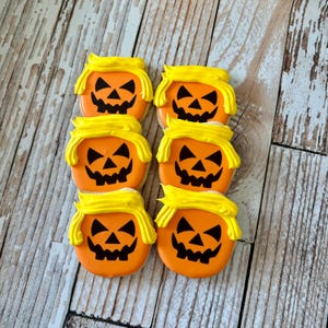 Trumpkin Funny Trump Halloween Themed Decorated Sugar Cookies MAGA ...
