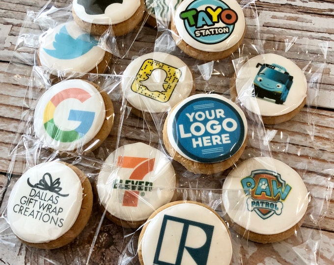 6 Custom Print Logo and Photo Cookies - Etsy