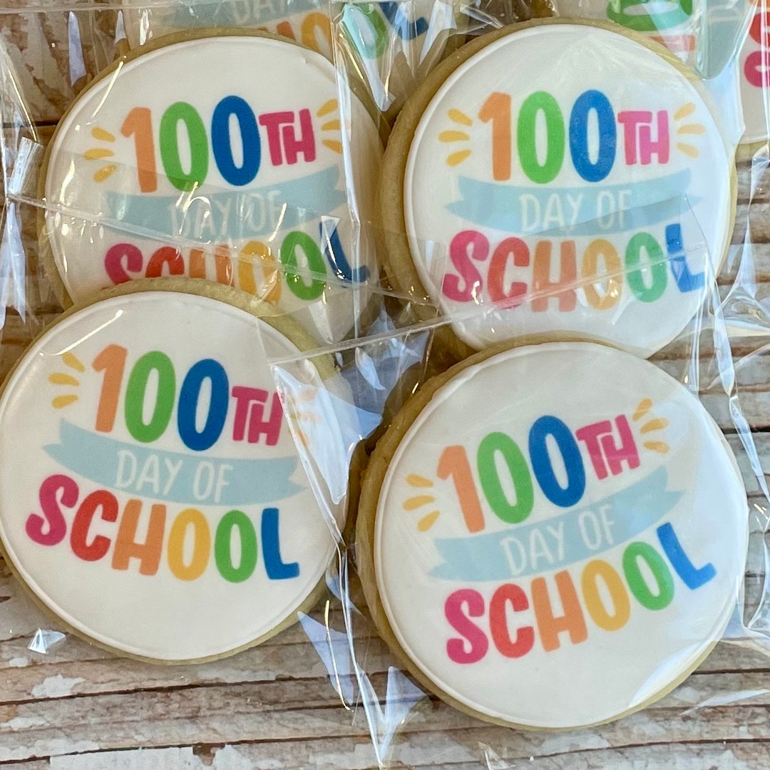 100th Day of School Decorated Sugar Cookies 12 Count - Etsy