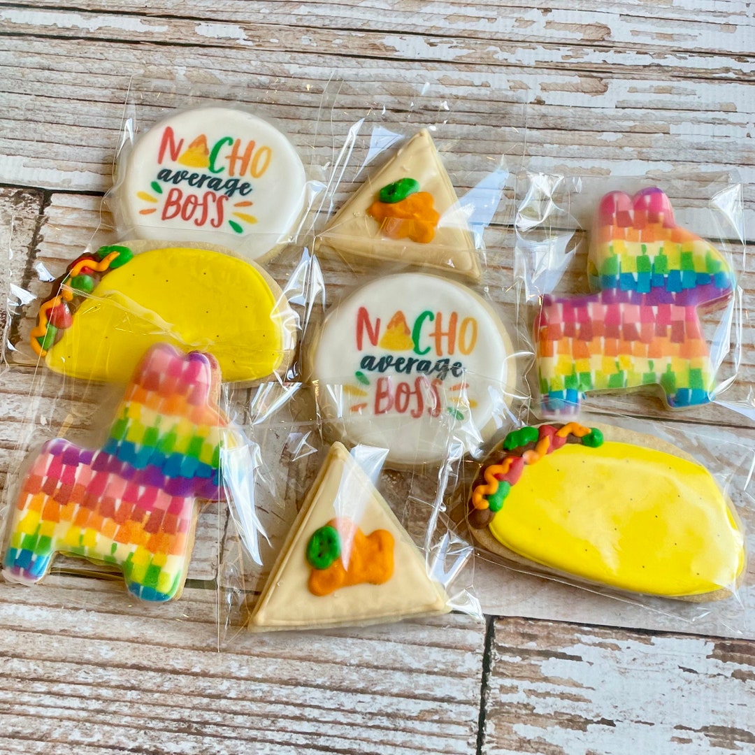 8 Count Fiesta Cookies Bosses Day Nacho Average Boss Decorated Sugar ...