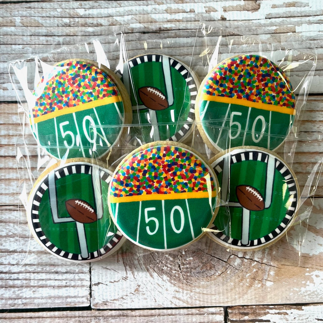Football Themed Sugar Cookies Decorated Football Cookies Football Watch ...