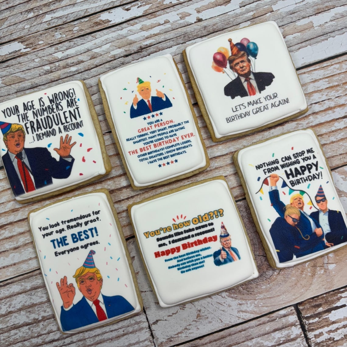 Donald Trump Birthday Set of Cookies MAGA Republican Decorated ...
