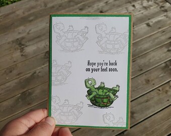 Turtle Get Well Card - Etsy