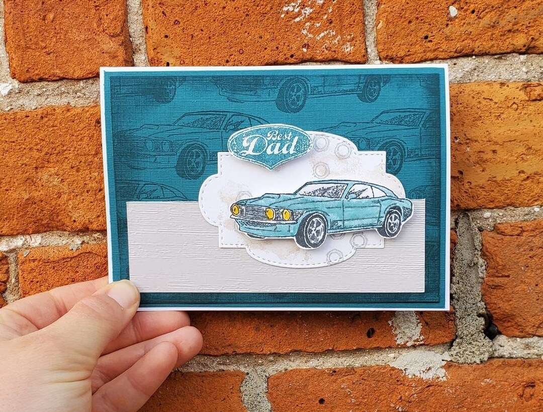 Best Dad Fathers Day Card Car Theme - Etsy