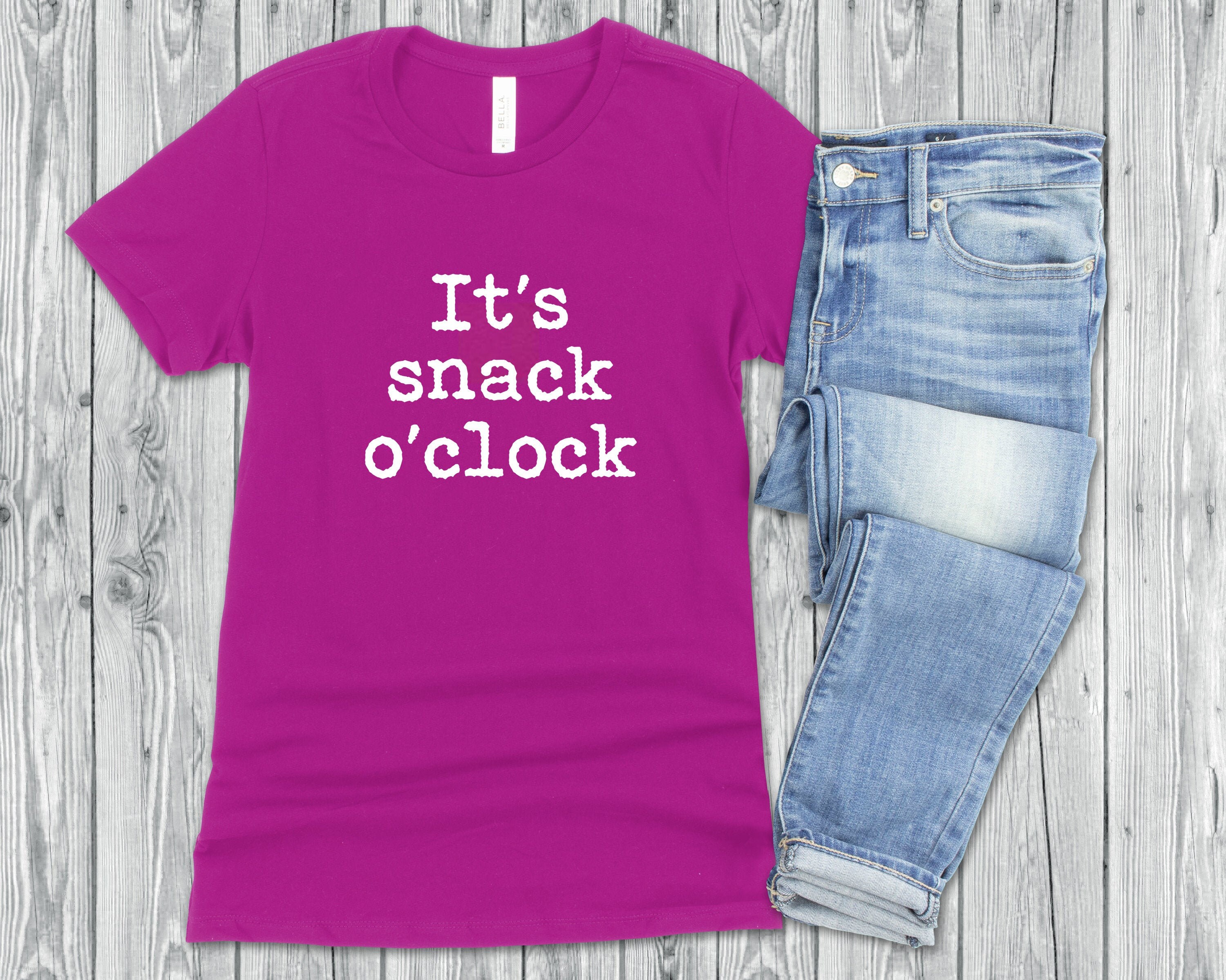 Its Snack Oclock Funny Hangry Foodie Vintage Typewriter Font - Etsy
