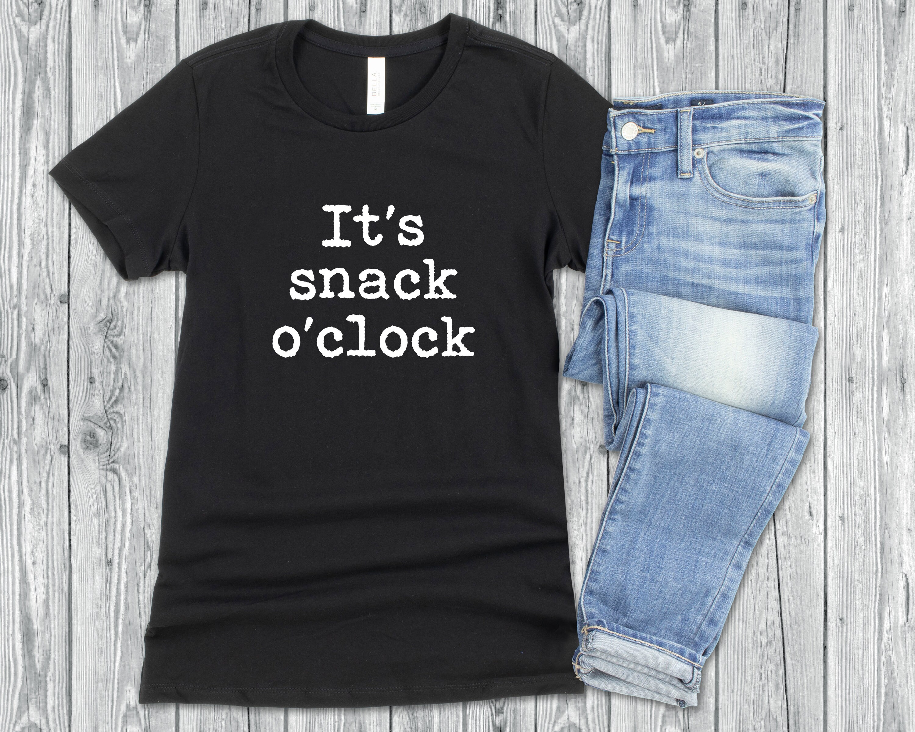 Its Snack Oclock Funny Hangry Foodie Vintage Typewriter Font - Etsy