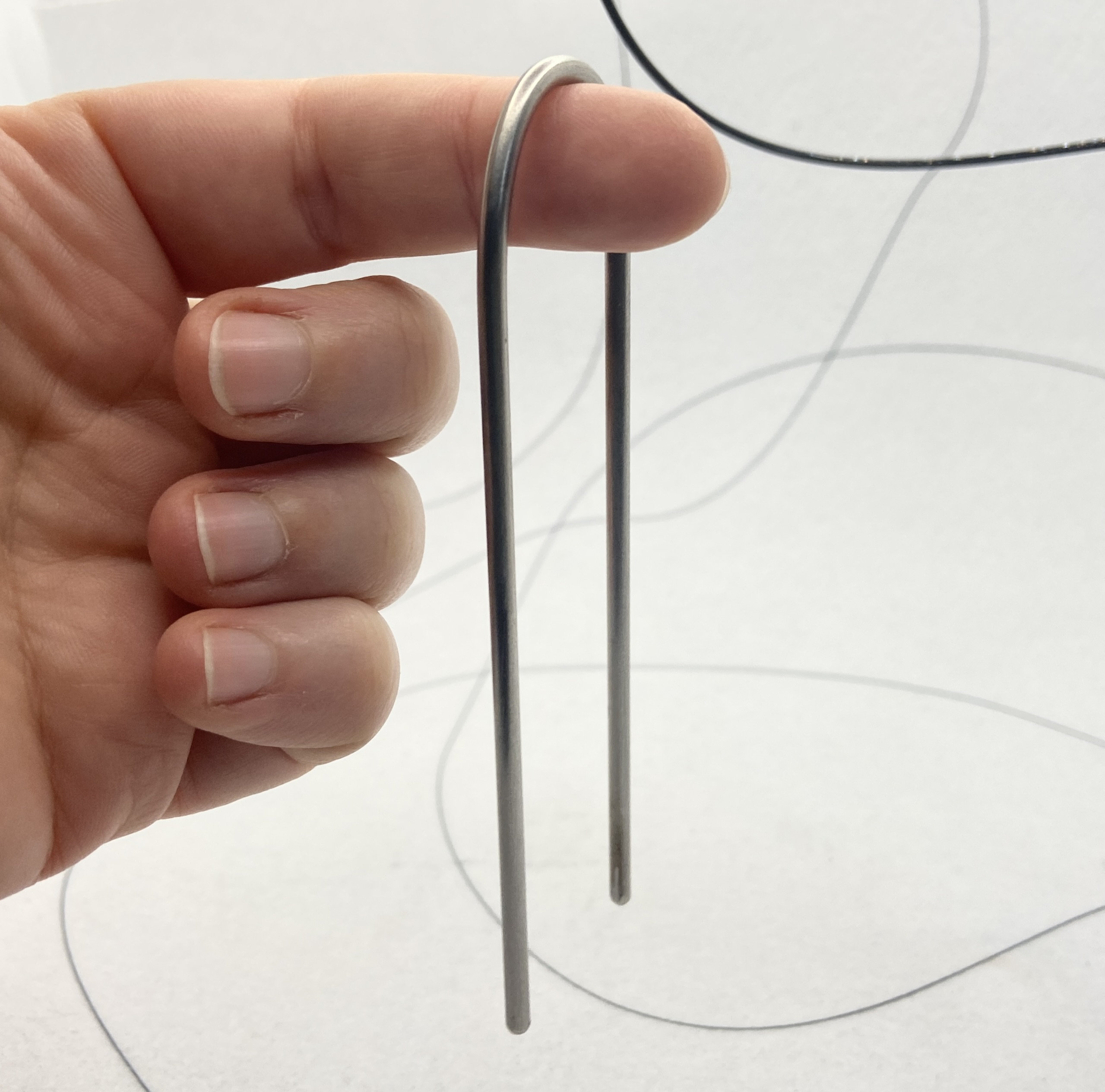 Minimalist Stainless Steel Hair Pin for Thick Hair, Strong U-shaped ...