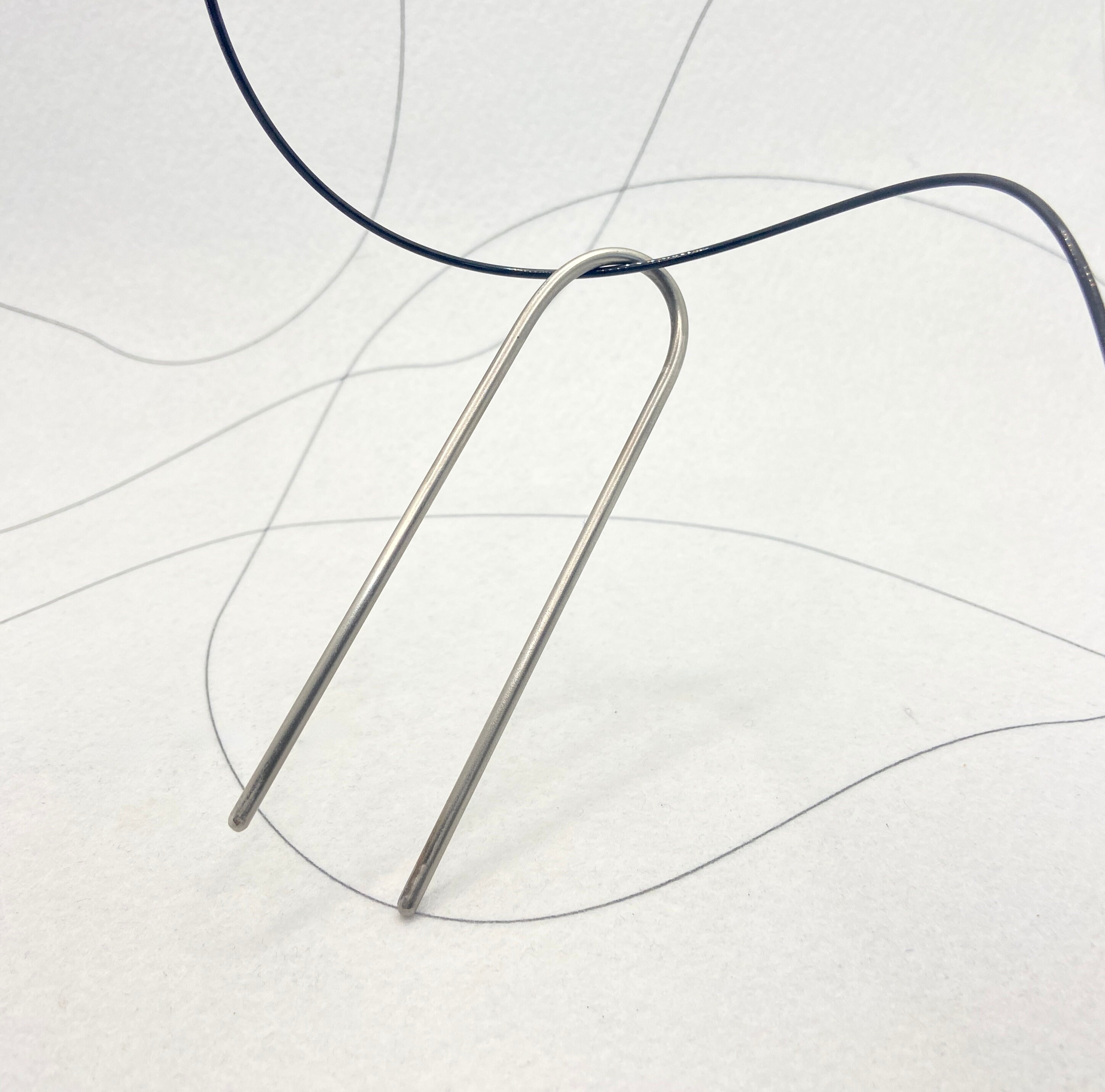 Minimalist Stainless Steel Hair Pin for Thick Hair, Strong U-shaped ...