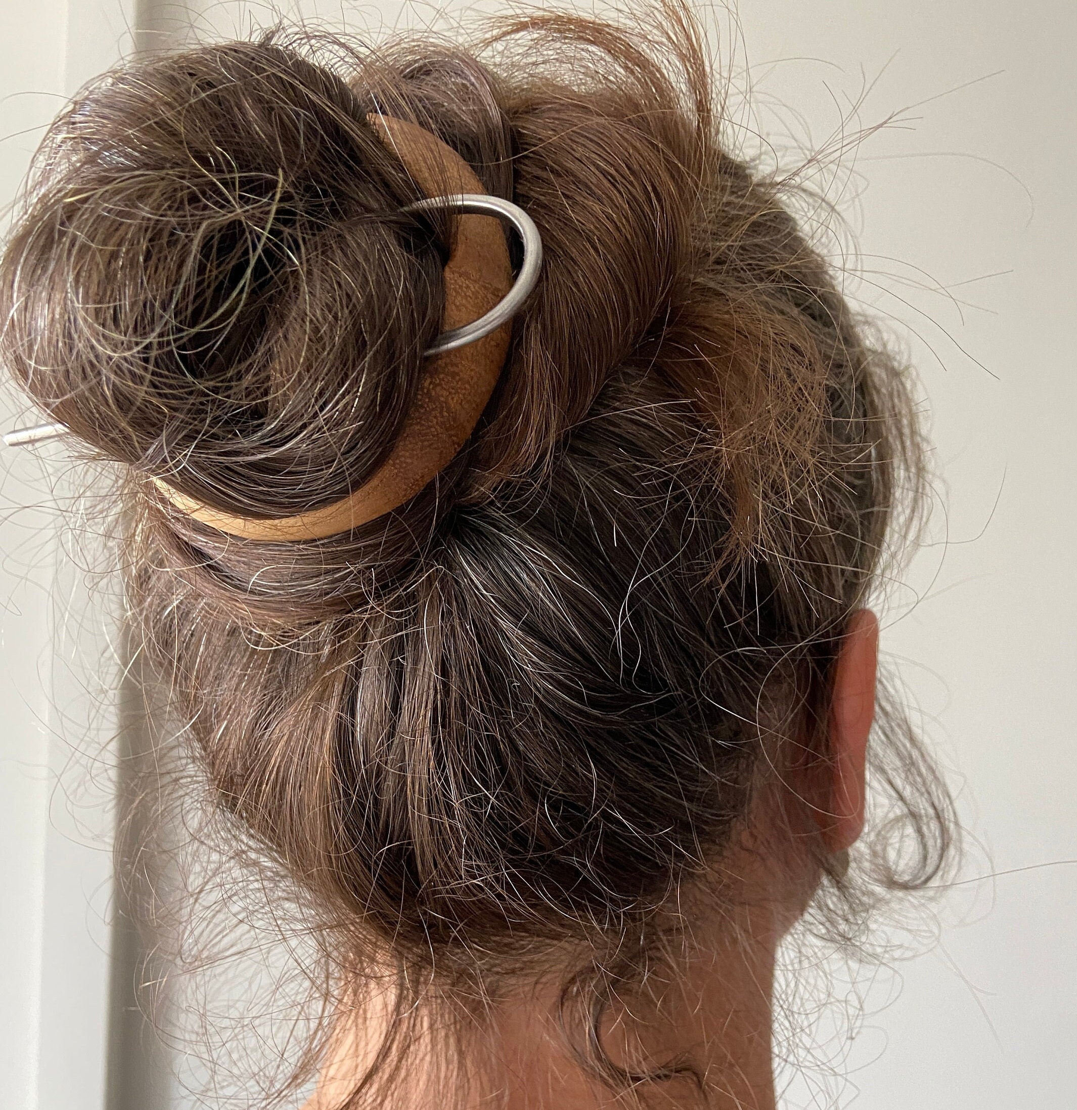 Minimalist Stainless Steel Hair Pin for Thick Hair, Strong U-shaped ...