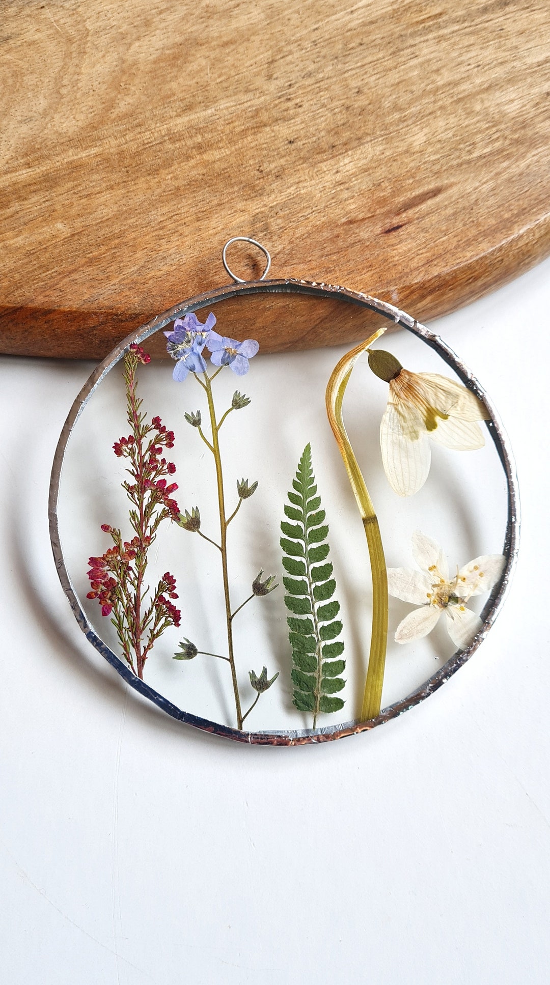 January Birth Flower Gift With Pressed Snowdrop Birthday Dried Flower ...
