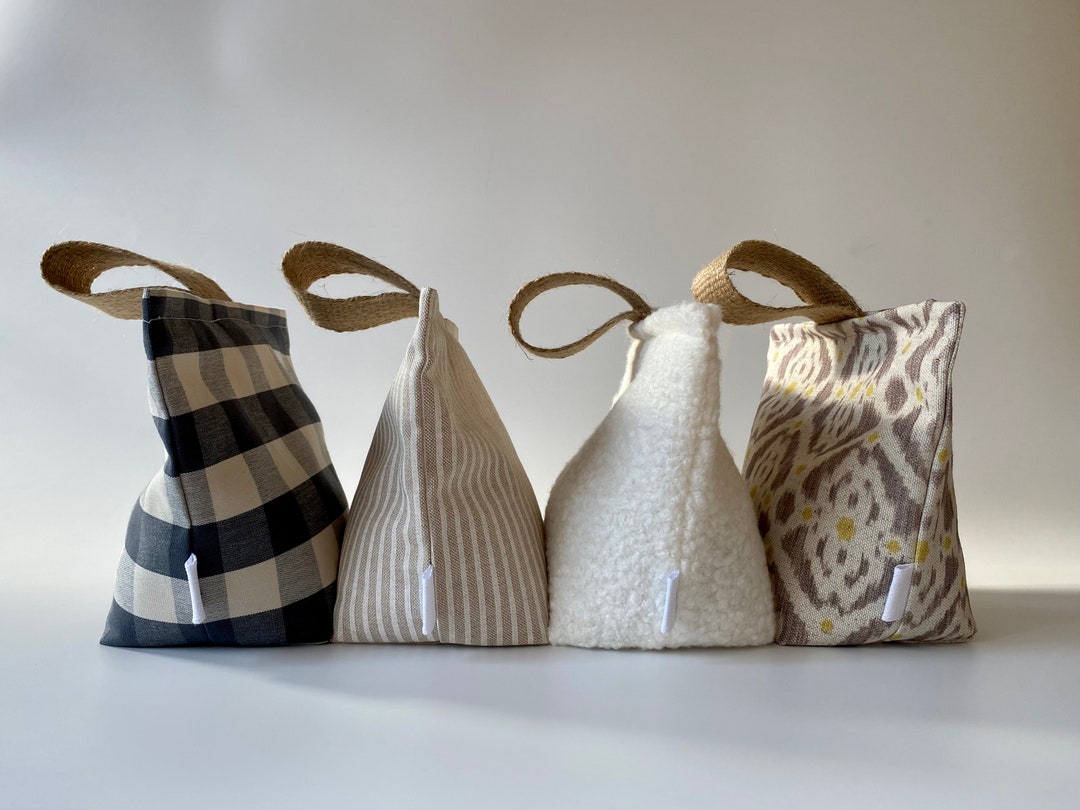 Fabric Door Stop - Filled Door Stop - FILLED Fabric Doorstopper - Etsy UK