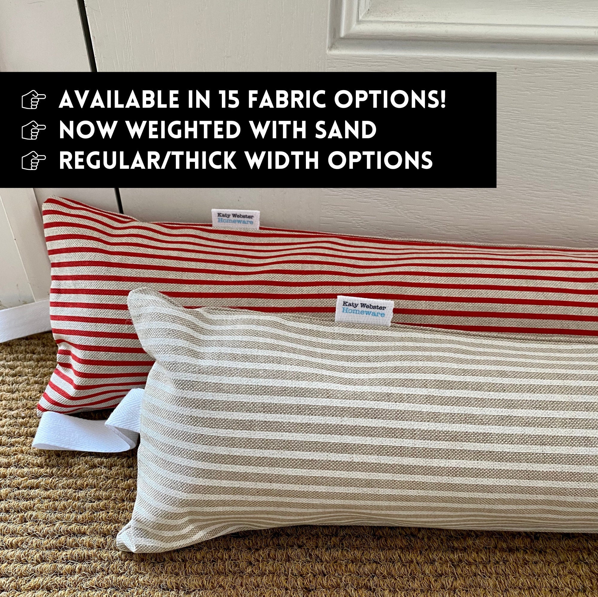Weighted Draught Excluder Washable Draft Excluder Door - Etsy UK