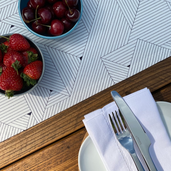 White Table Runner - Etsy UK