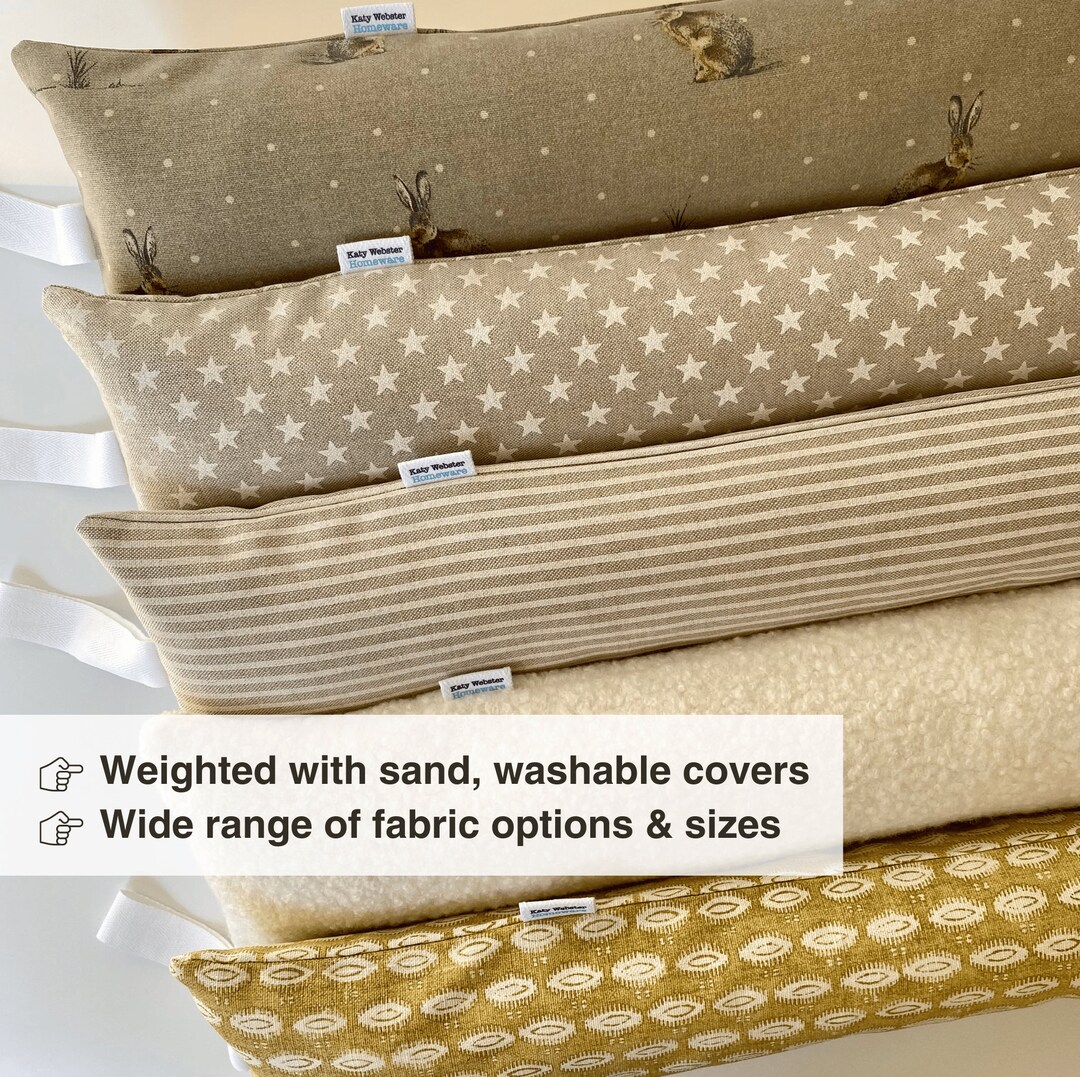 Weighted Draught Excluder Heavy Draft Excluder Washable Draft Excluder ...