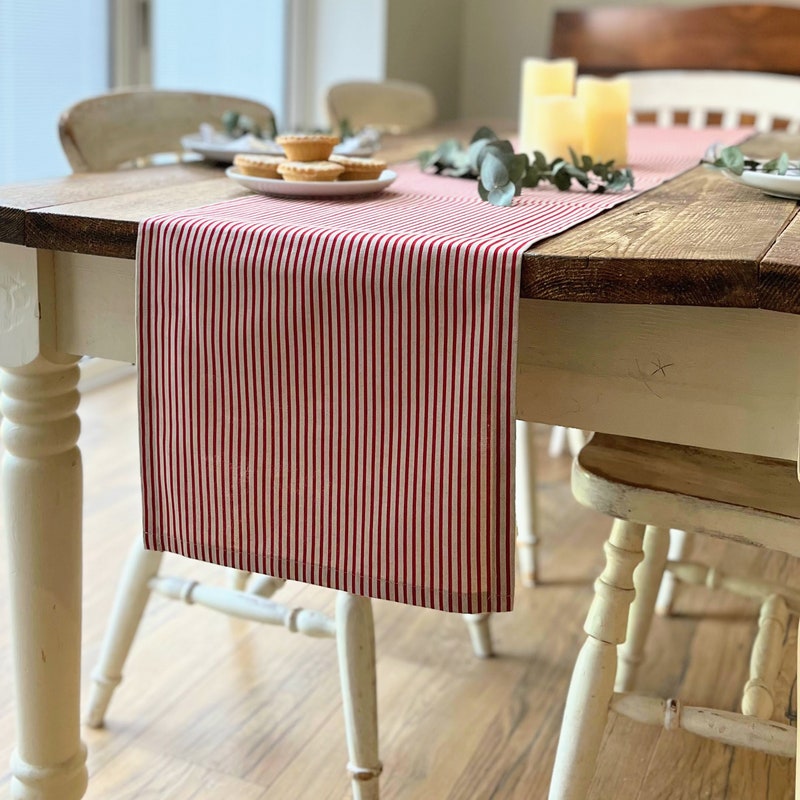 Striped Table Runner - Etsy