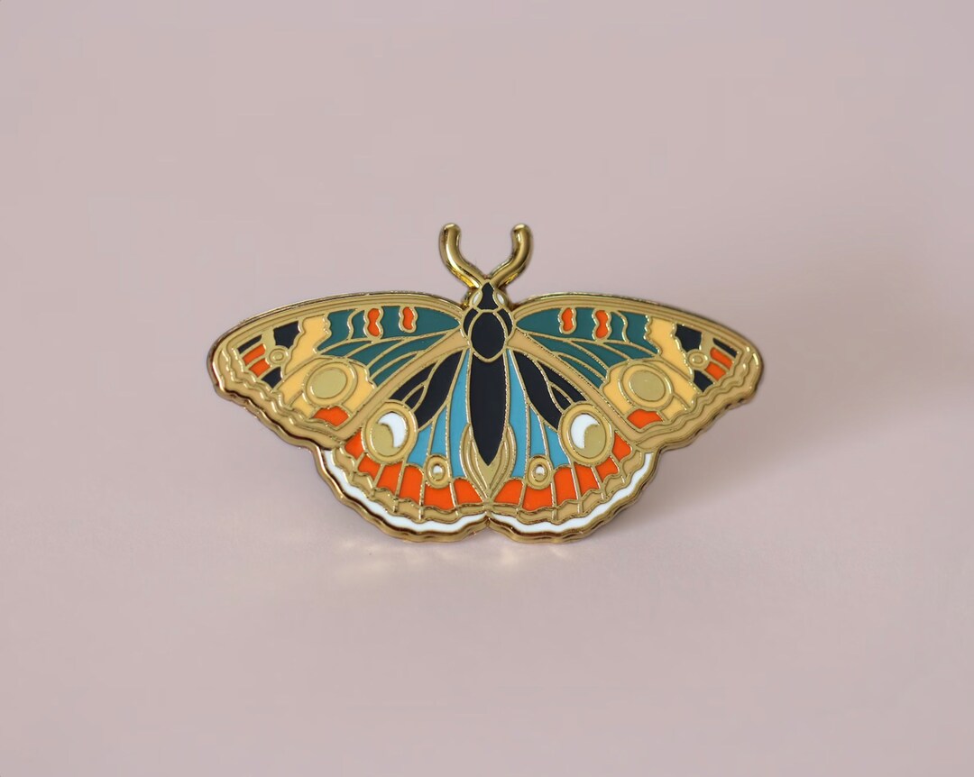 Buckeye Butterfly Hard Enamel Pin - Enamel Lapel Pin - - Etsy