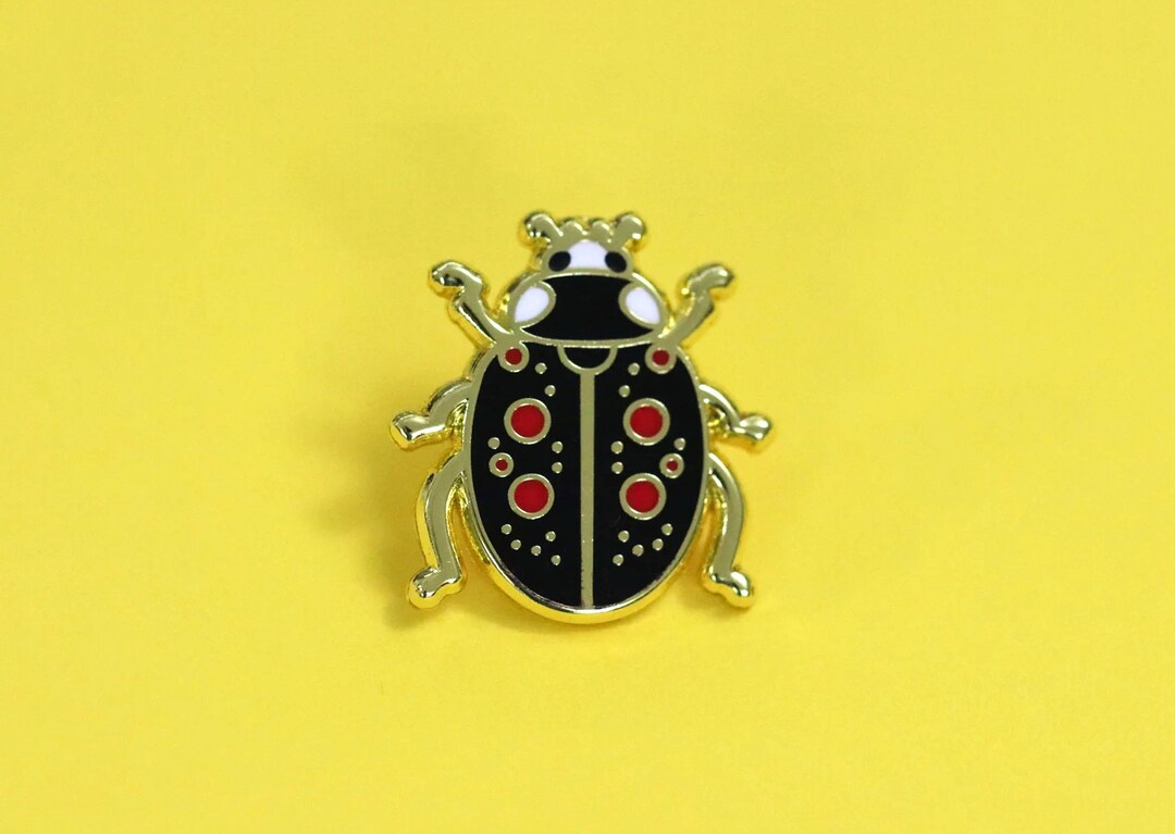 Beetle Hard Enamel Pin - Enamel Lapel Pin - Beetle Enamel Pin - Etsy