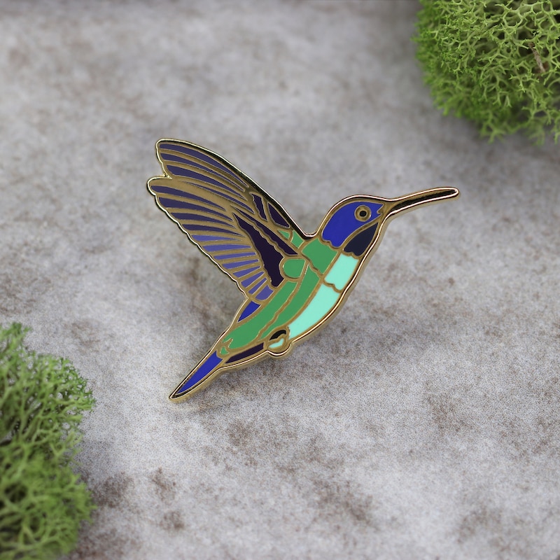 Bird Enamel Pin - Etsy