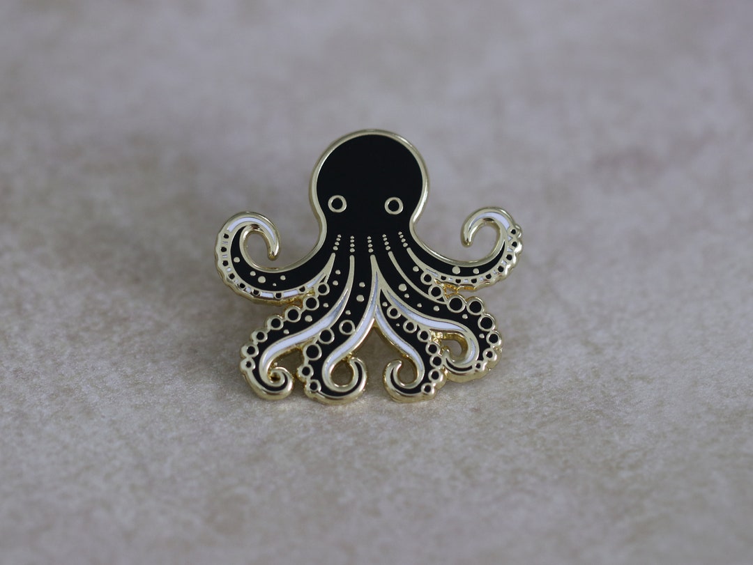 Octopus Hard Enamel Pin - Bee Enamel Pin - Etsy