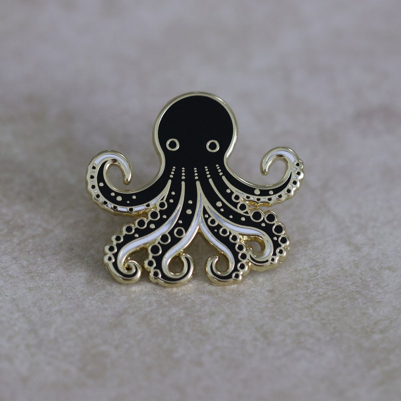 Octopus Brooch - Etsy