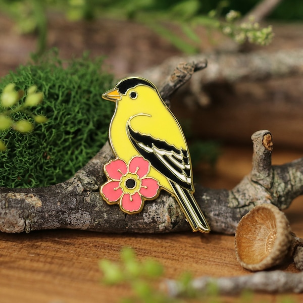 Bird Enamel Pin - Etsy