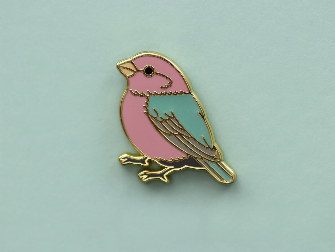 Finch Bird Hard Enamel Pin - Enamel Lapel Pin - Enamel Pin - Etsy