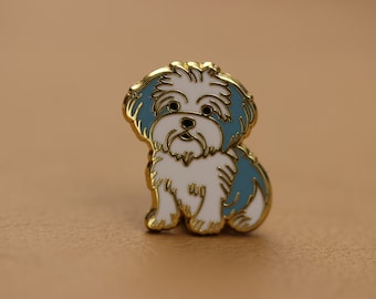 Maltese Dog Pin-badge - Etsy