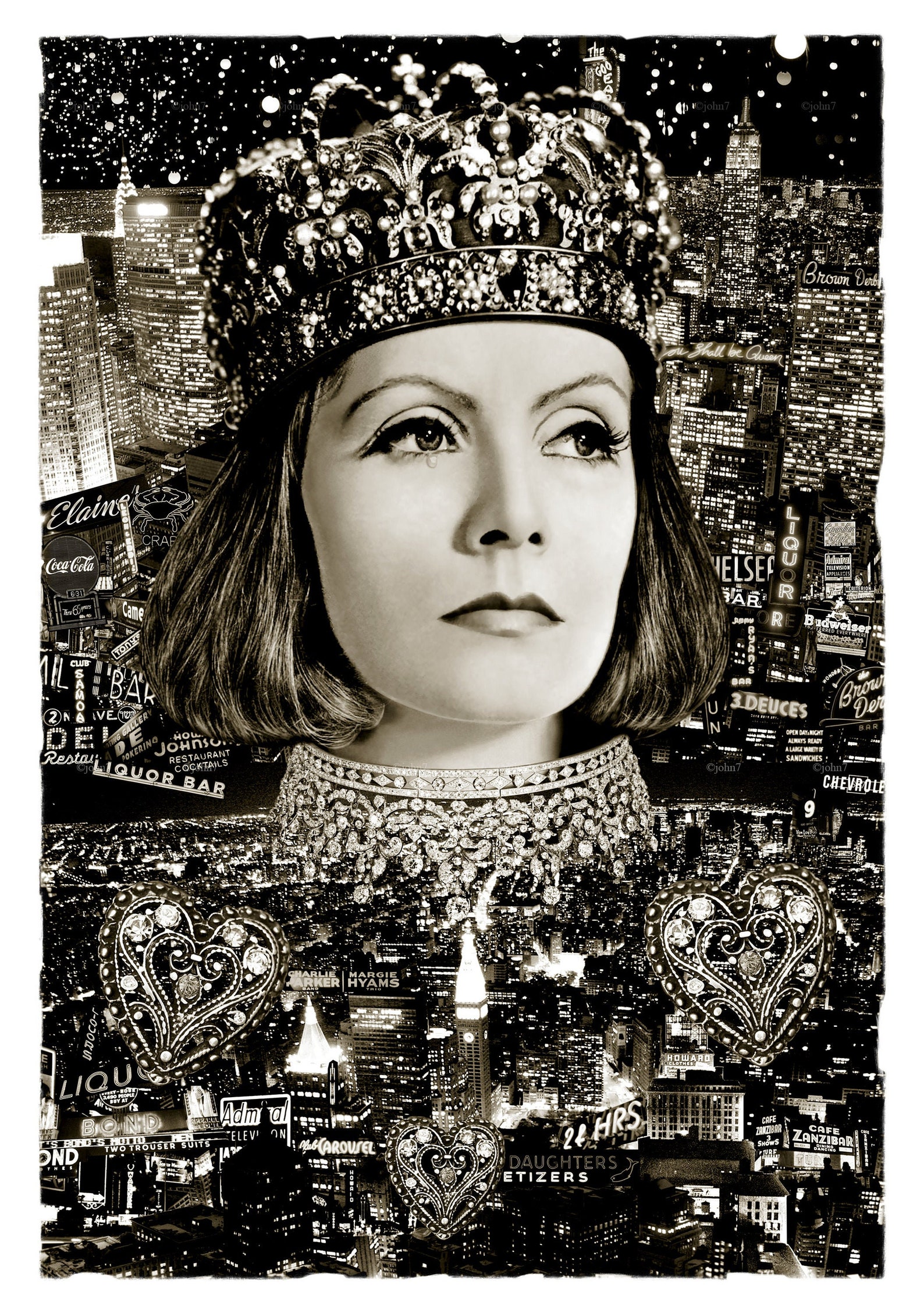 Greta Garbo Poster Unique Queen of Manhattan Gallery Quality - Etsy