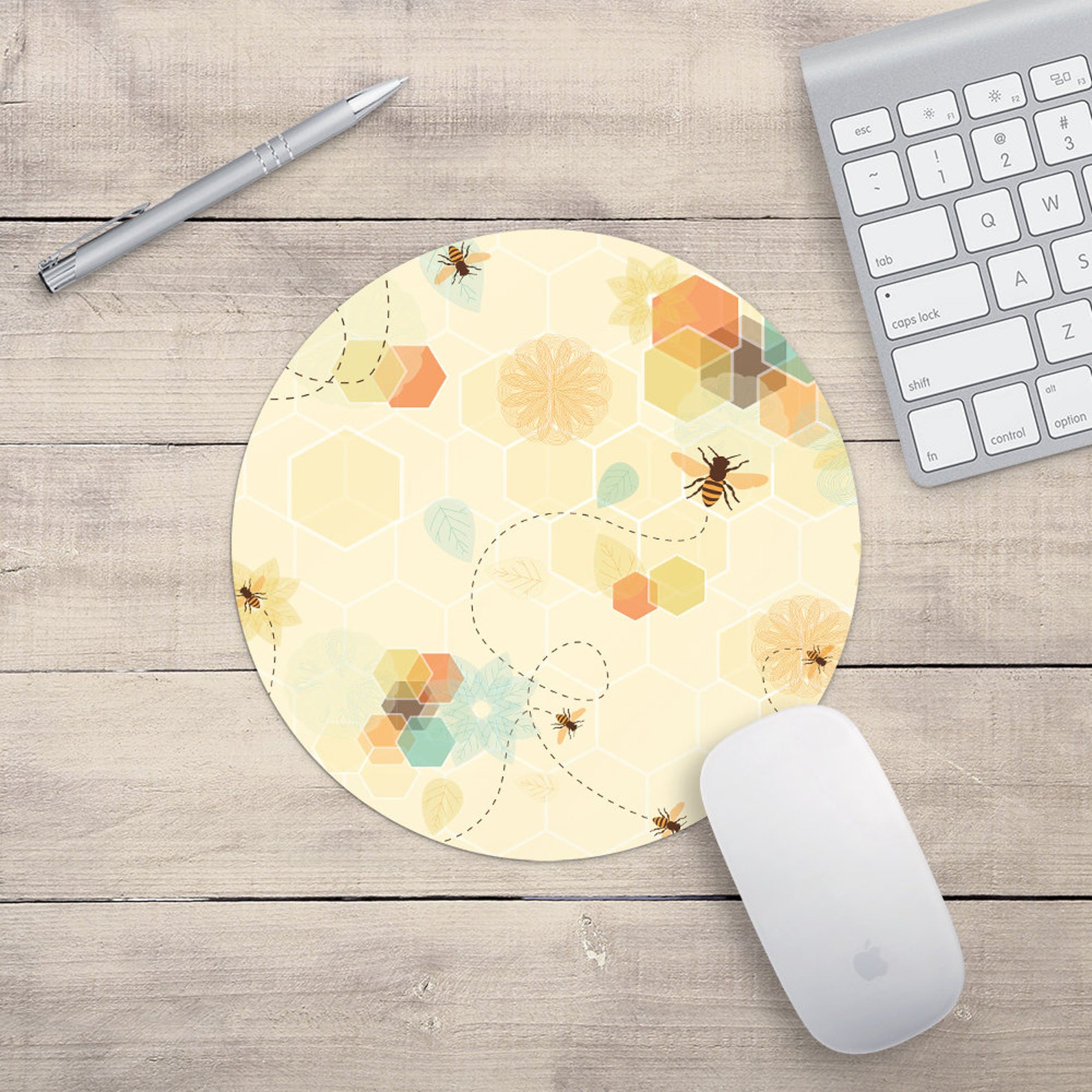 Bee Honey Bees Bumble Bee Mouse Mat Rectangle or Round | Etsy