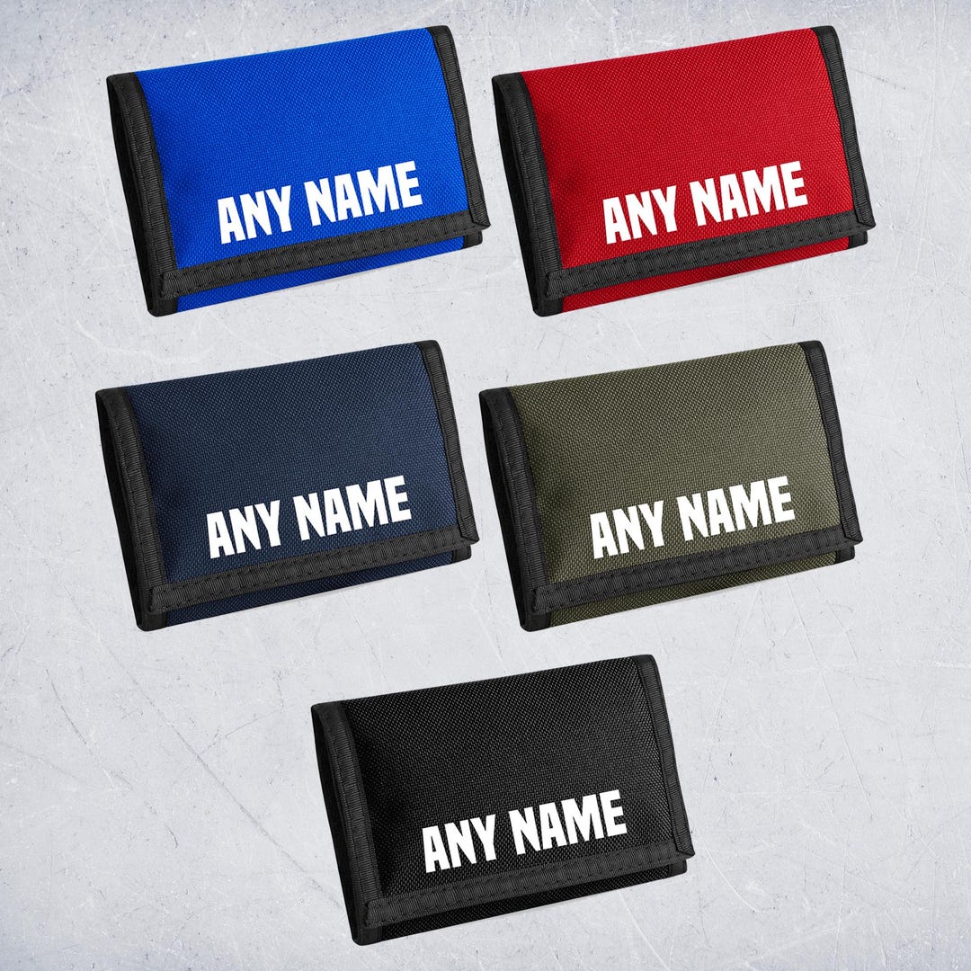 Personalised Wallet for Boys, Kids Money Wallet, Custom Name, Pocket ...