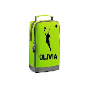 Girls Personalised Netball Bag Boot Bags Kit for Her Kids P.E Sports ...