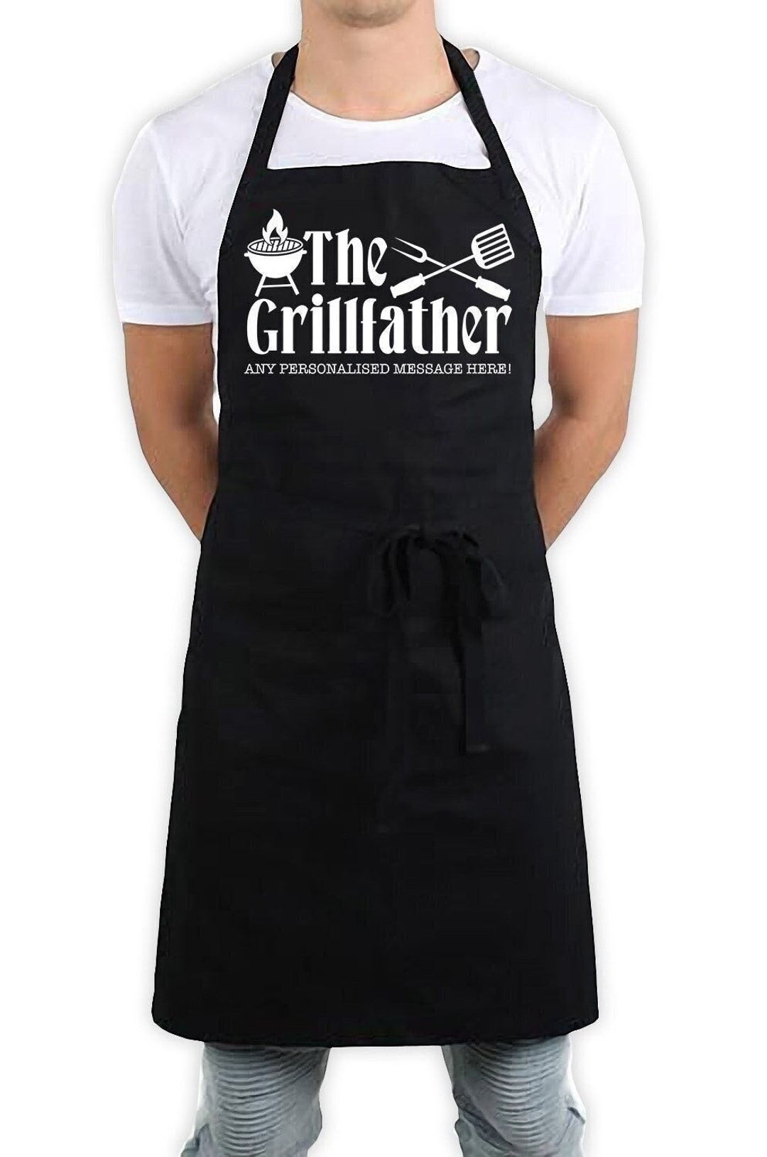 The Grillfather Personalised Father's Day Gift Dads Apron BBQ Aprons ...