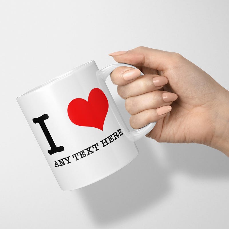 Heart Cup Ceramic Custom - Etsy UK