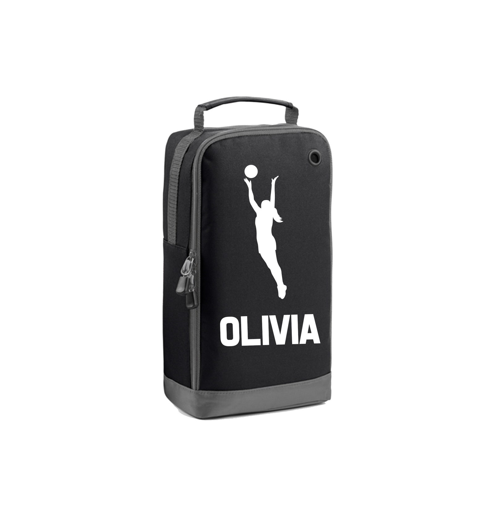 Girls Personalised Netball Bag Boot Bags Kit for Her Kids P.E Sports ...