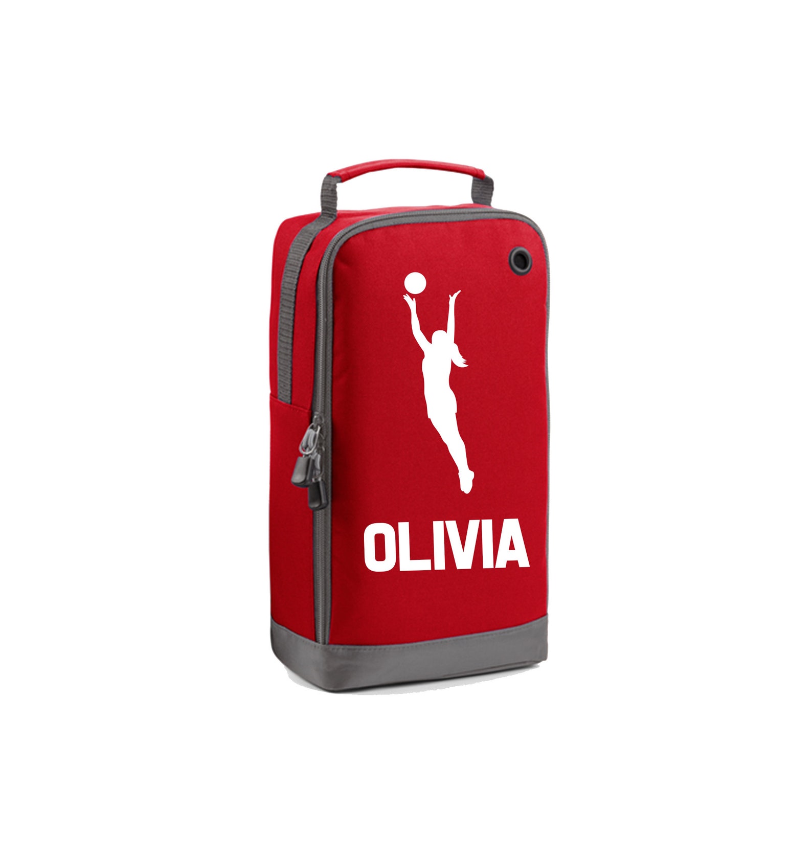 Girls Personalised Netball Bag Boot Bags Kit for Her Kids P.E Sports ...