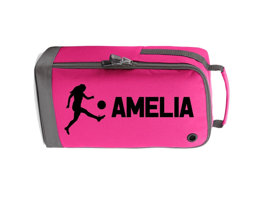 Girls Personalised Football Bag Football Boot Bags Footie Kit for Her ...